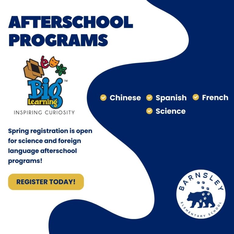 Big Learning After School Programs – Lucy V. Barnsley Elementary School PTA