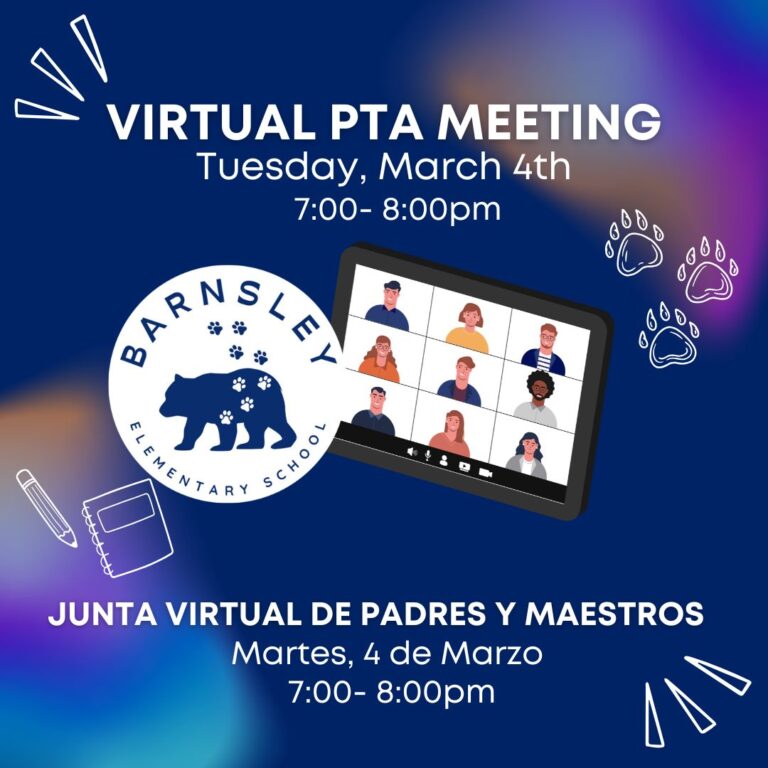 March PTA Meeting – Lucy V. Barnsley Elementary School PTA